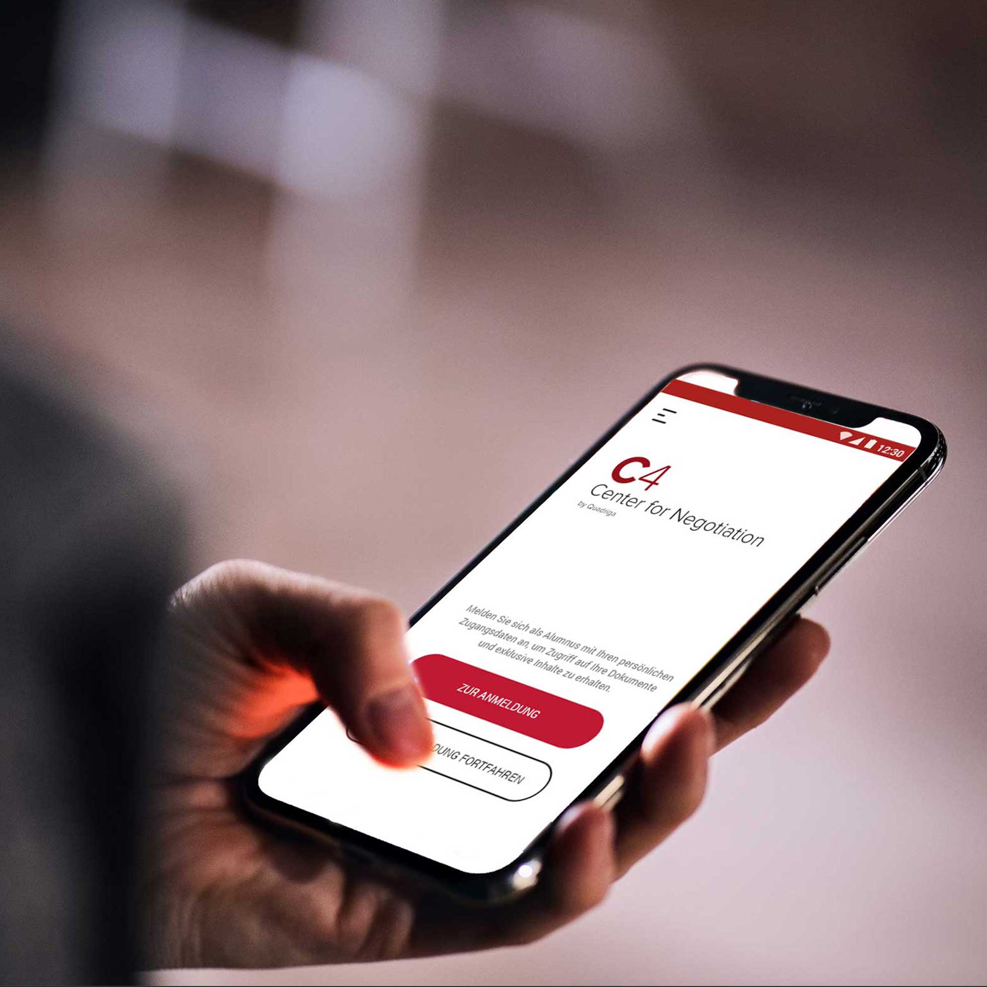 C4 Negotiation App für iOS und Android - C4 Center for Negotiation